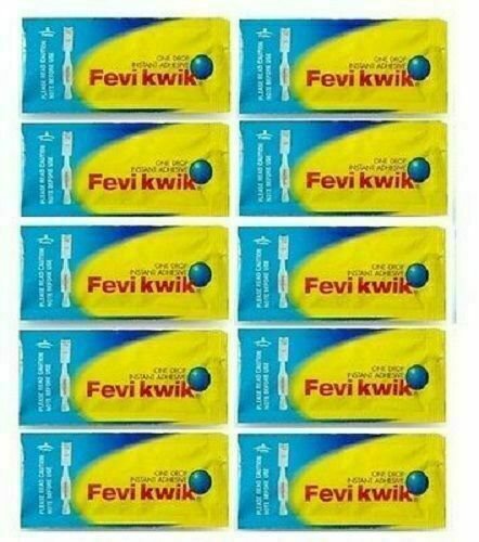 10 x PIDILITE FEVIKWIK 0.5gm 1 DROP INSTANT GLUE ADHESIVE Superglue