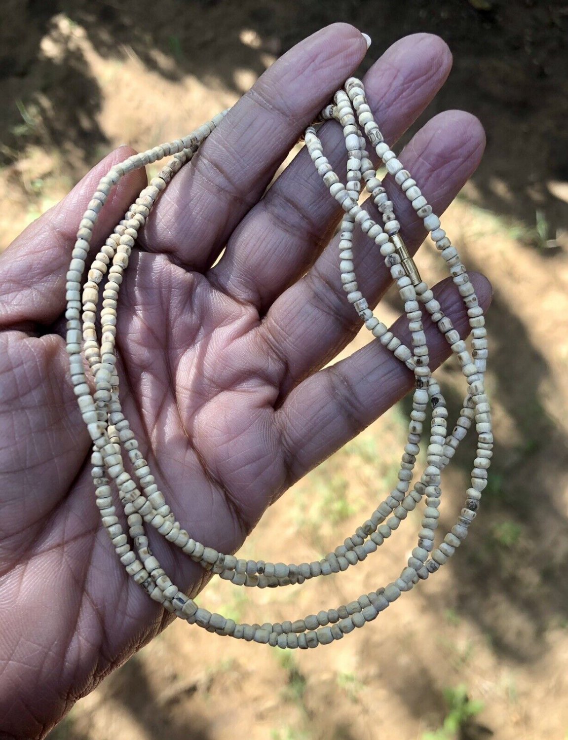 46 inch Triple Line TULSI TULASI VAISHNAV ISKCON Mala Kanthi Yoga ...