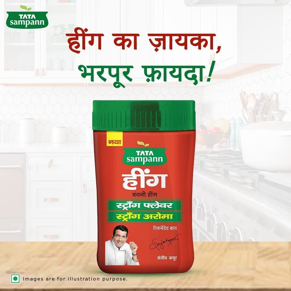 Tata Sampann Hing (Bandhani Hing) Heeng, Compounded Asafoetida, 50g