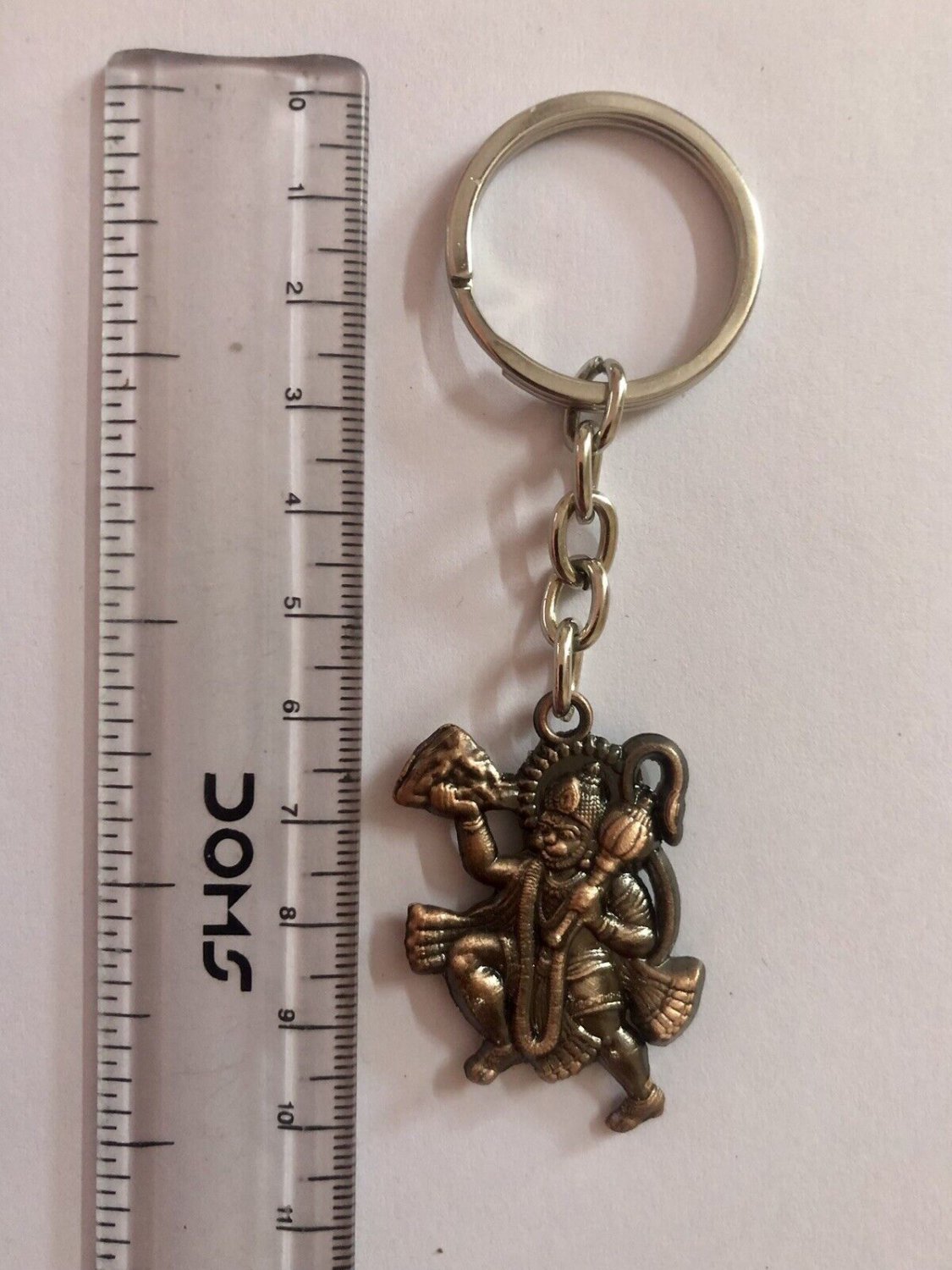 4 inch Hanuman Hanumana Metal Key Ring, Key Chain, Religious Key Chain ...