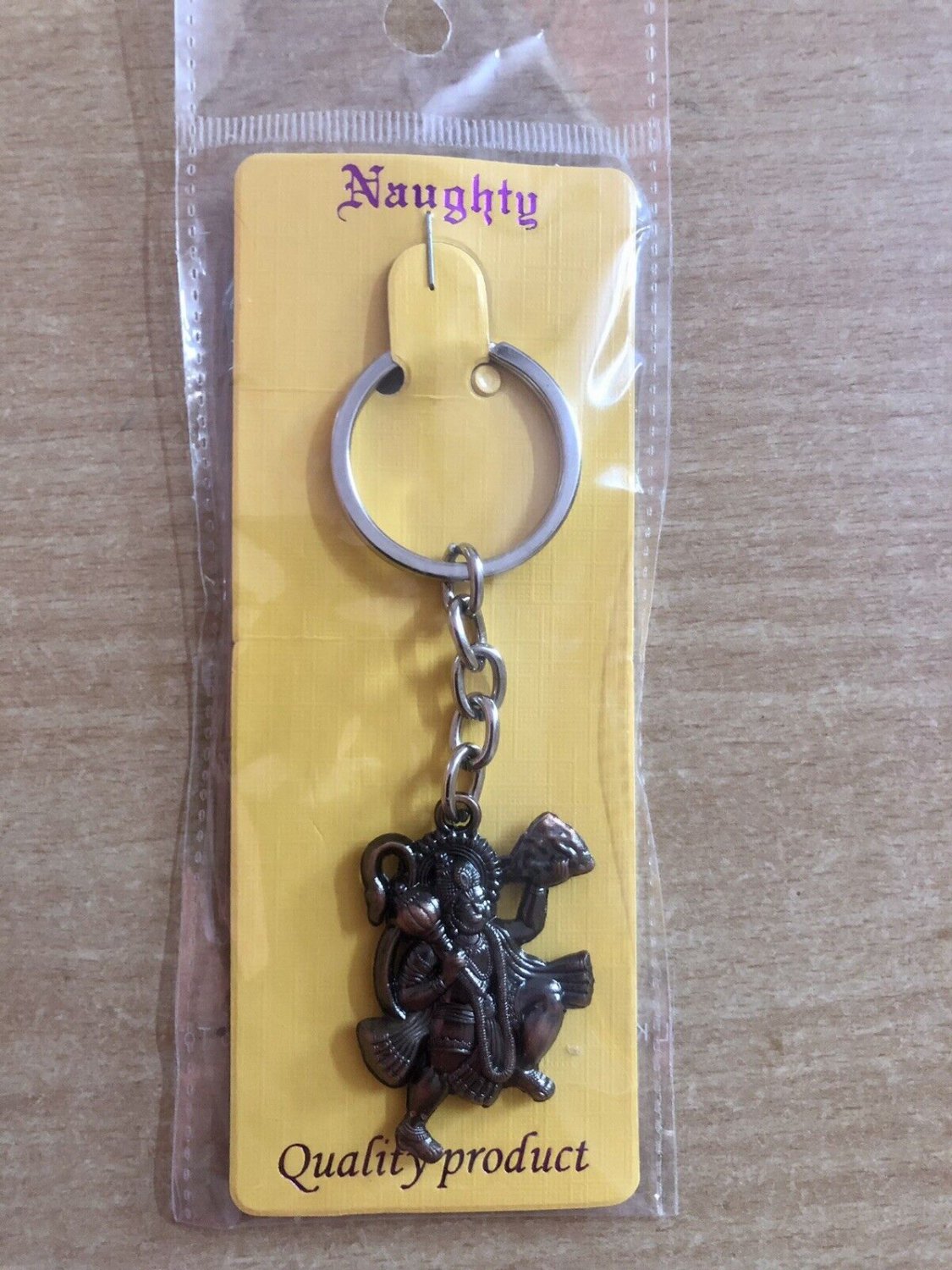 4 inch Hanuman Hanumana Metal Key Ring, Key Chain, Religious Key Chain ...
