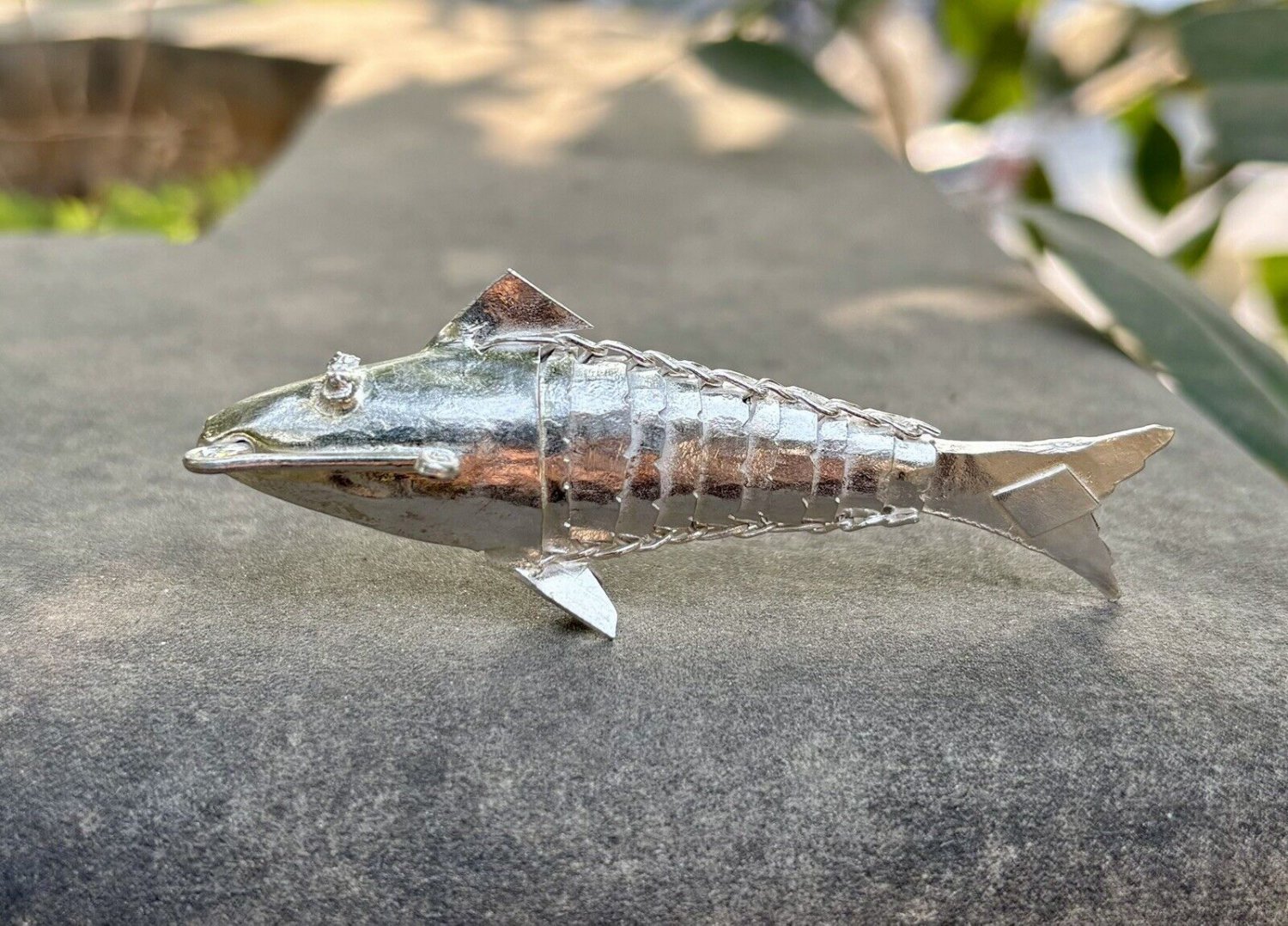 999 Silver Hindu Religious Lord Vishnus Flexible Fish Machli, Matasya ...