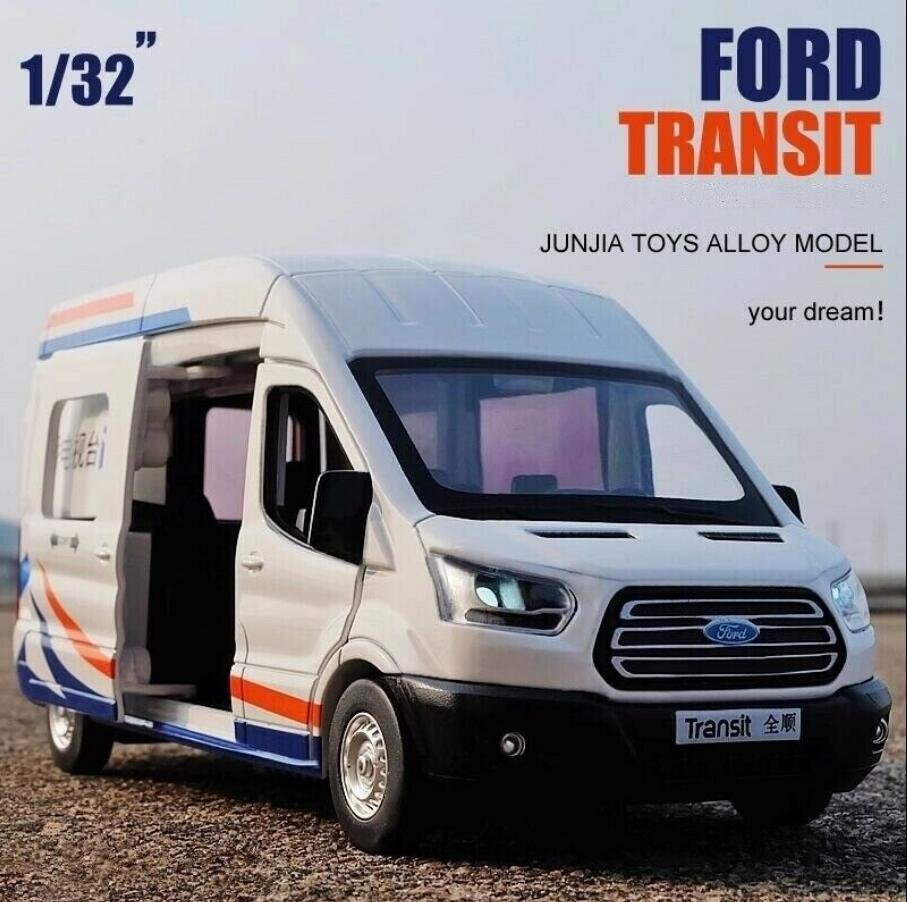 1:32 Ford Transit MPV Model Car Diecast Gift Toy Vehicle Kids Pull Back