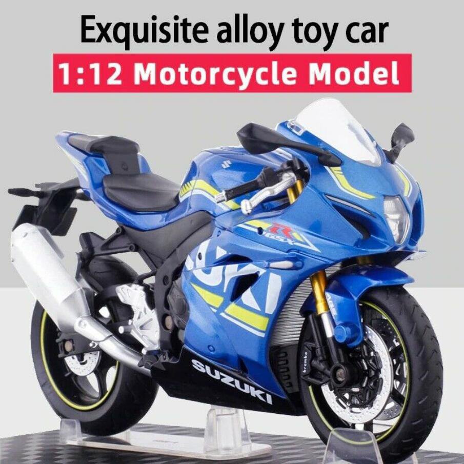 1:12 Scale Suzuki GSX-R1000 Motorcycle Model Diecast Sport Bike Toy Kids