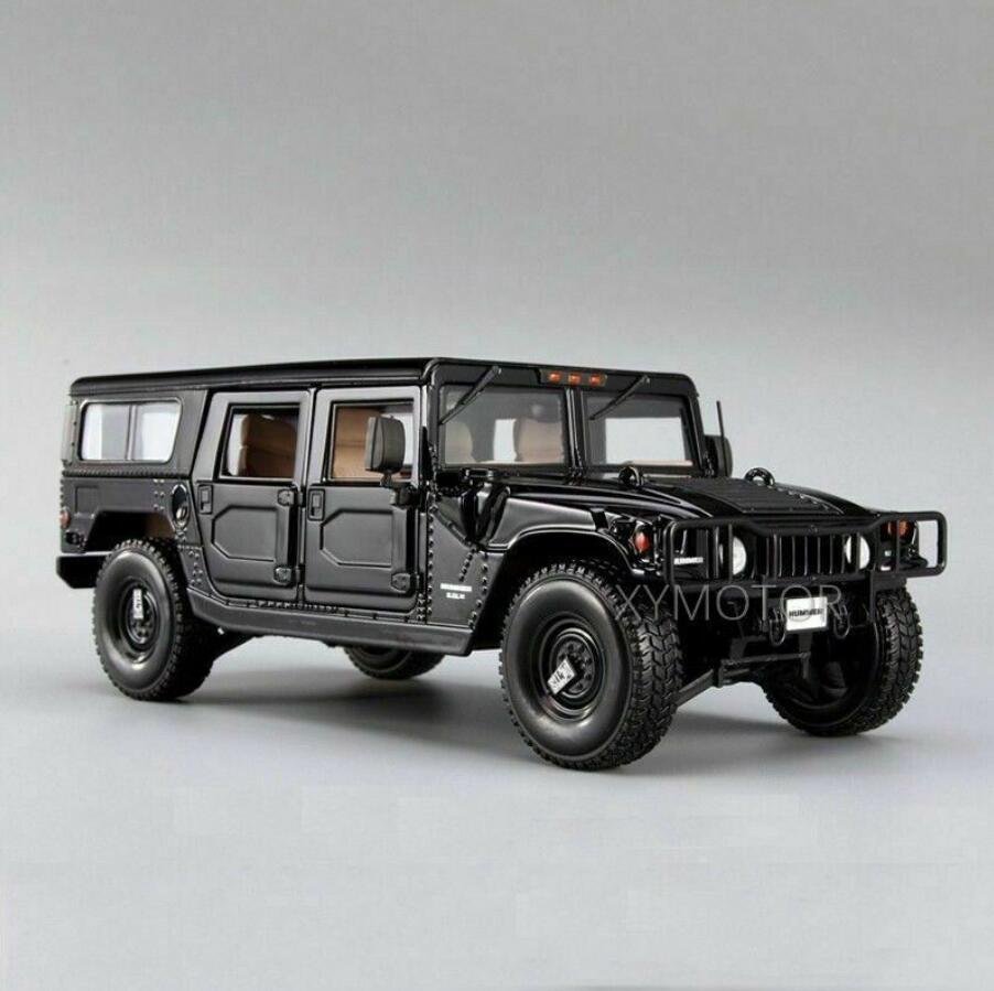 1/18 Maisto Hummer H1 Car Model Alloy Diecast Mini Vehicles Toy Black Color