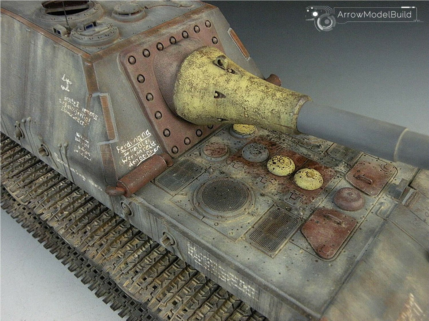 ArrowModelBuild Jagdpanzer E100 Tank Built & Painted 1/35 Model Kit