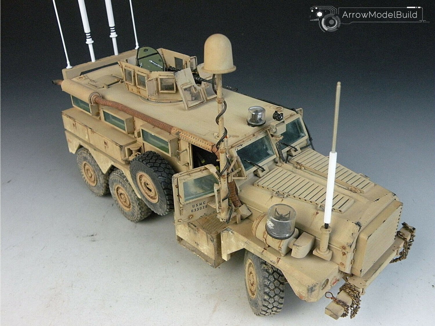 ArrowModelBuild Cougar 6x6 Jerrv Military Vehicle Built & Painted 1/35 ...