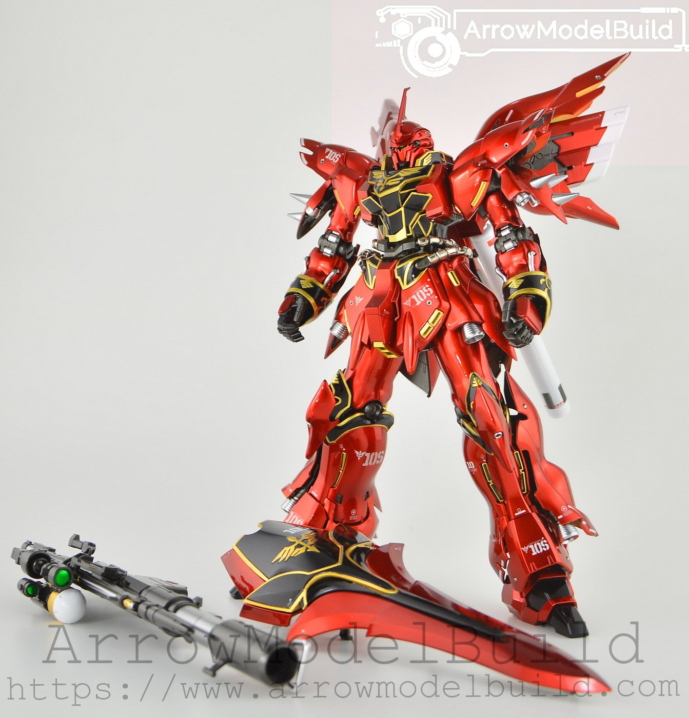 ArrowModelBuild Sinanju Gundam Built & Painted MG 1/100 Model Kit