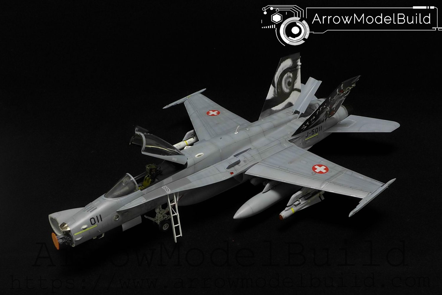ArrowModelBuild F/A-18C Super Hornet Fighter Built & Painted 1/32 Model Kit