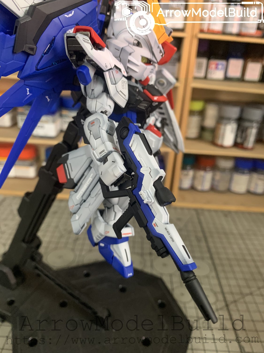 ArrowModelBuild Freedom Gundam Built & Painted SD Model Kit