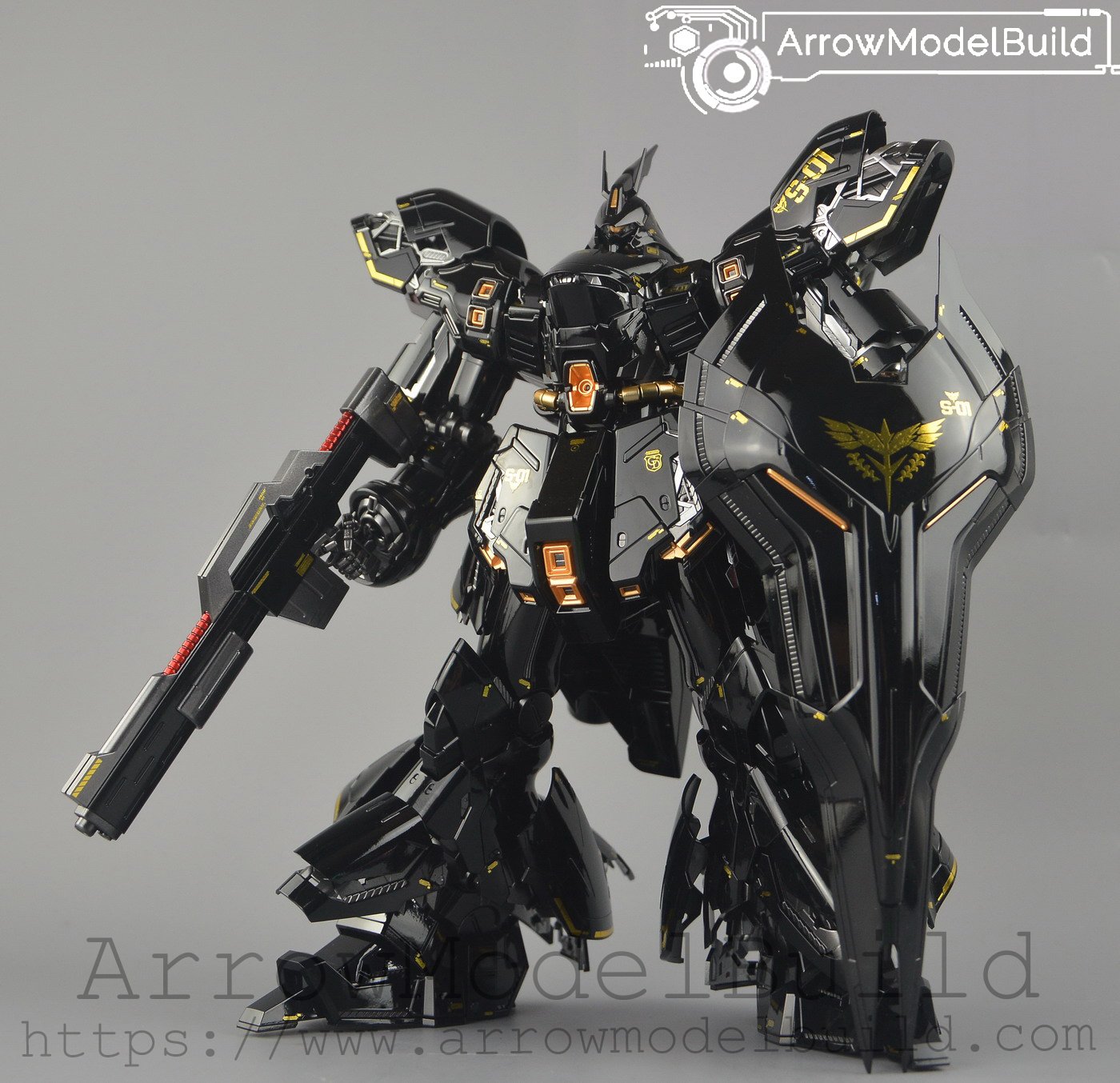 ArrowModelBuild Sazabi Gundam (Custom Black) Built & Painted MG 1/100 ...