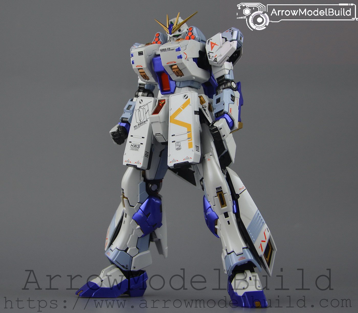 ArrowModelBuild Nu Gundam Metal Built & Painted RG 1/144 Model Kit