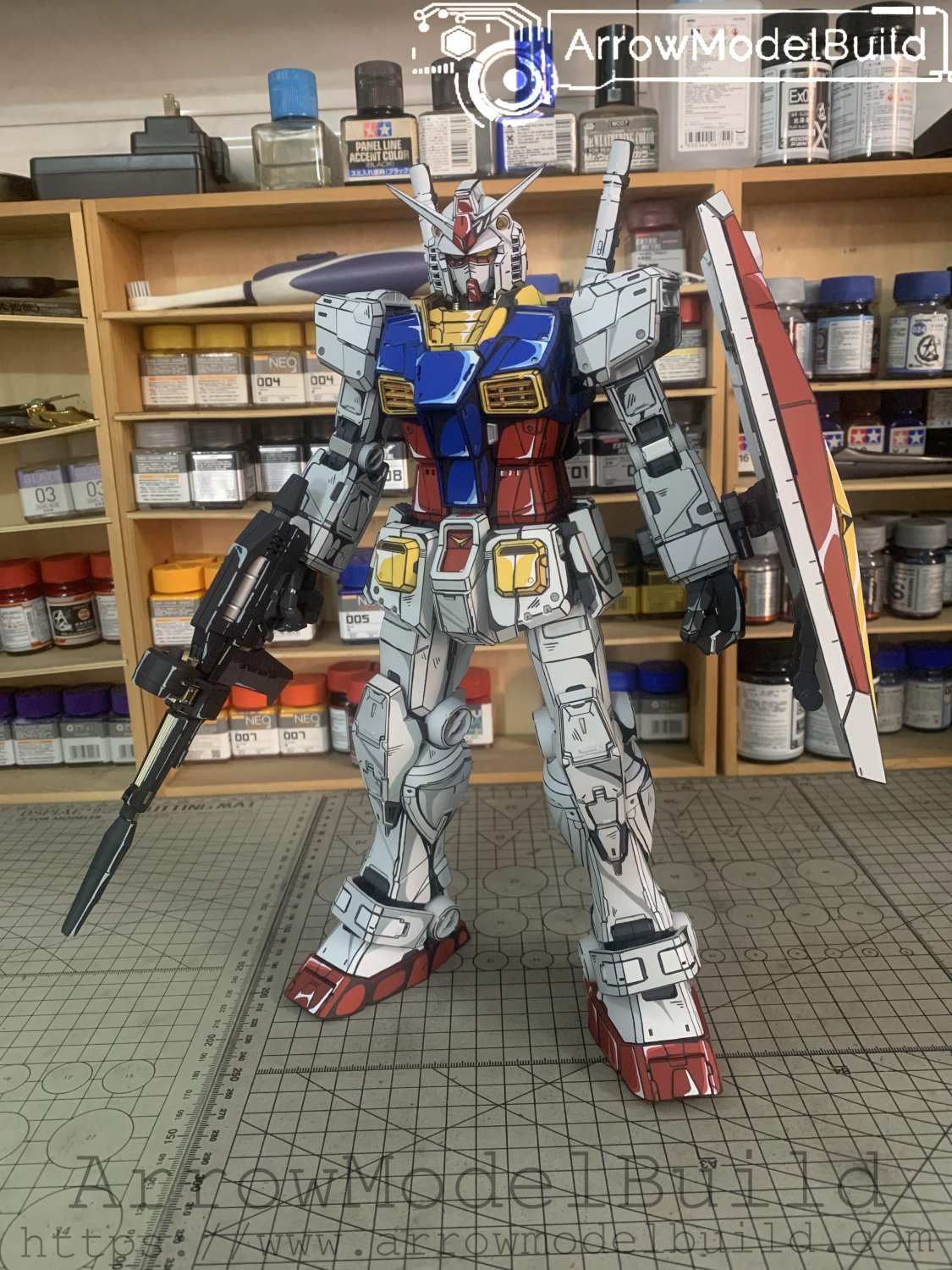 ArrowModelBuild PGU-78 Gundam (2D Version) Built & Painted PG 1/60 ...