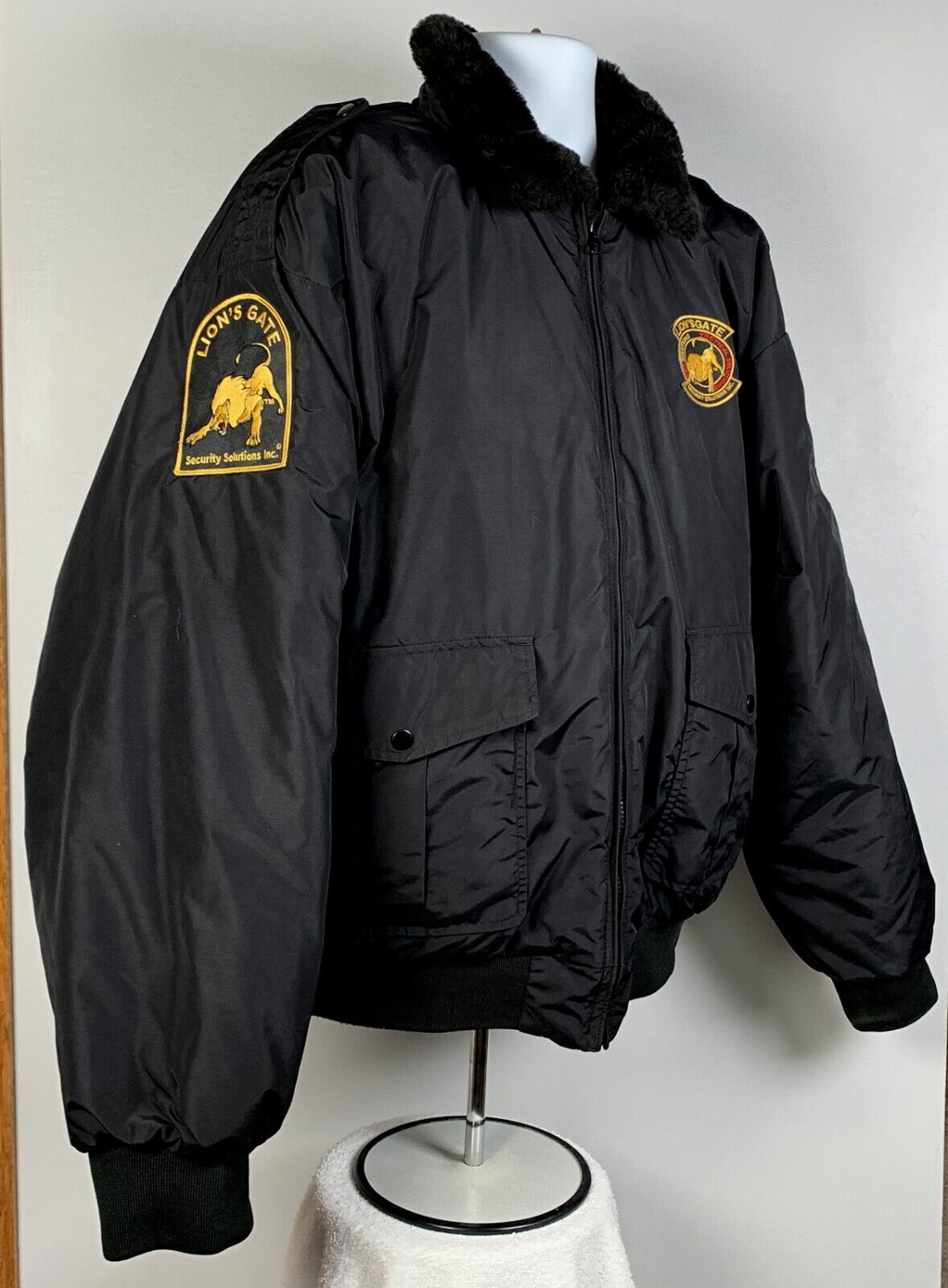 Duty Pro Lions Gate Security Jacket Black Mens Size 2XL Quilted Lining ...