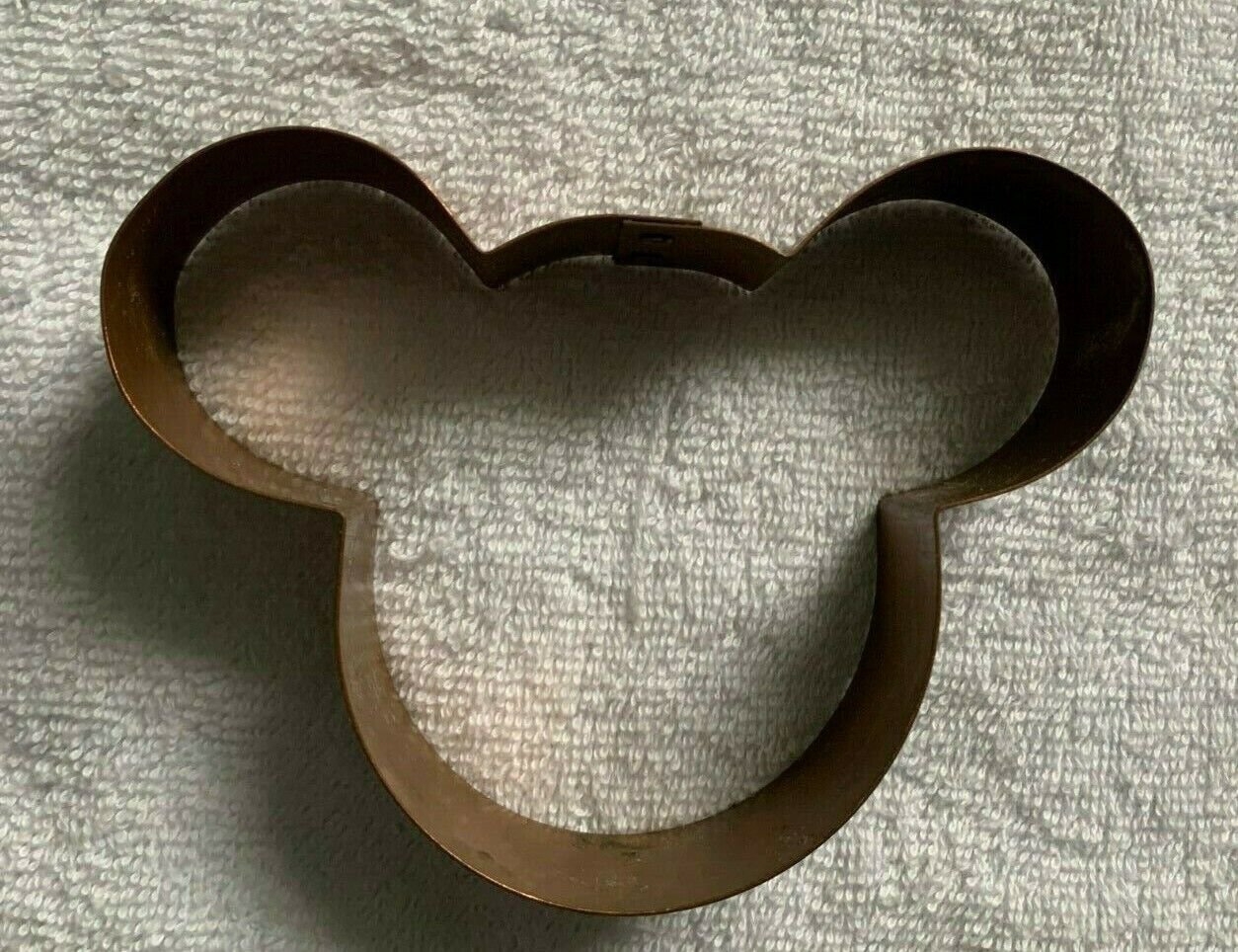 Mickey Mouse Face Copper Metal Cookie Cutter 5.5" x 4"