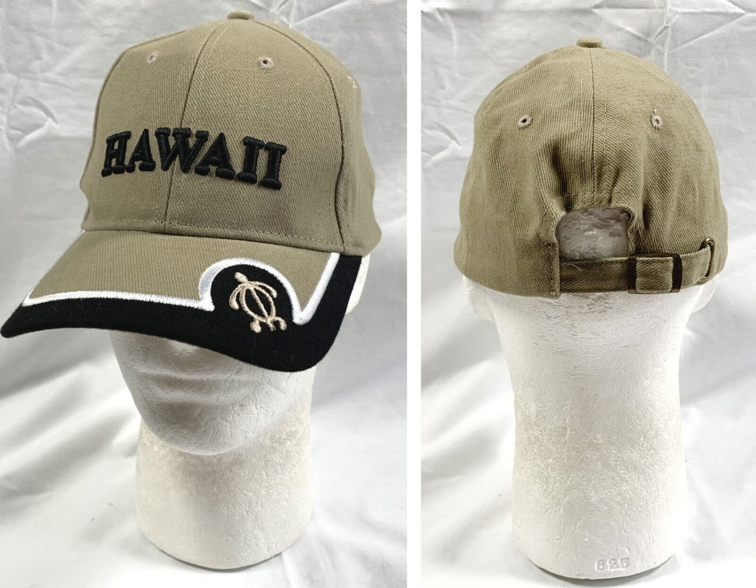 Hawaii Tribal Turtle Logo Baseball Hat Black Adjustable