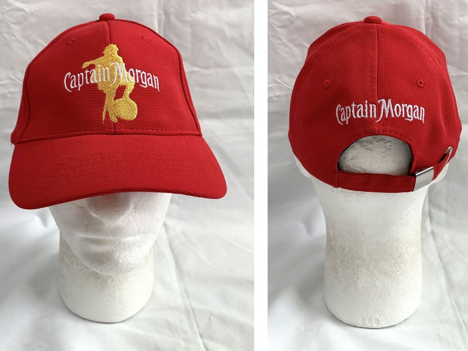 New Captain Morgan Rum Embroidered Baseball Hat Men Red Adjustable Strap