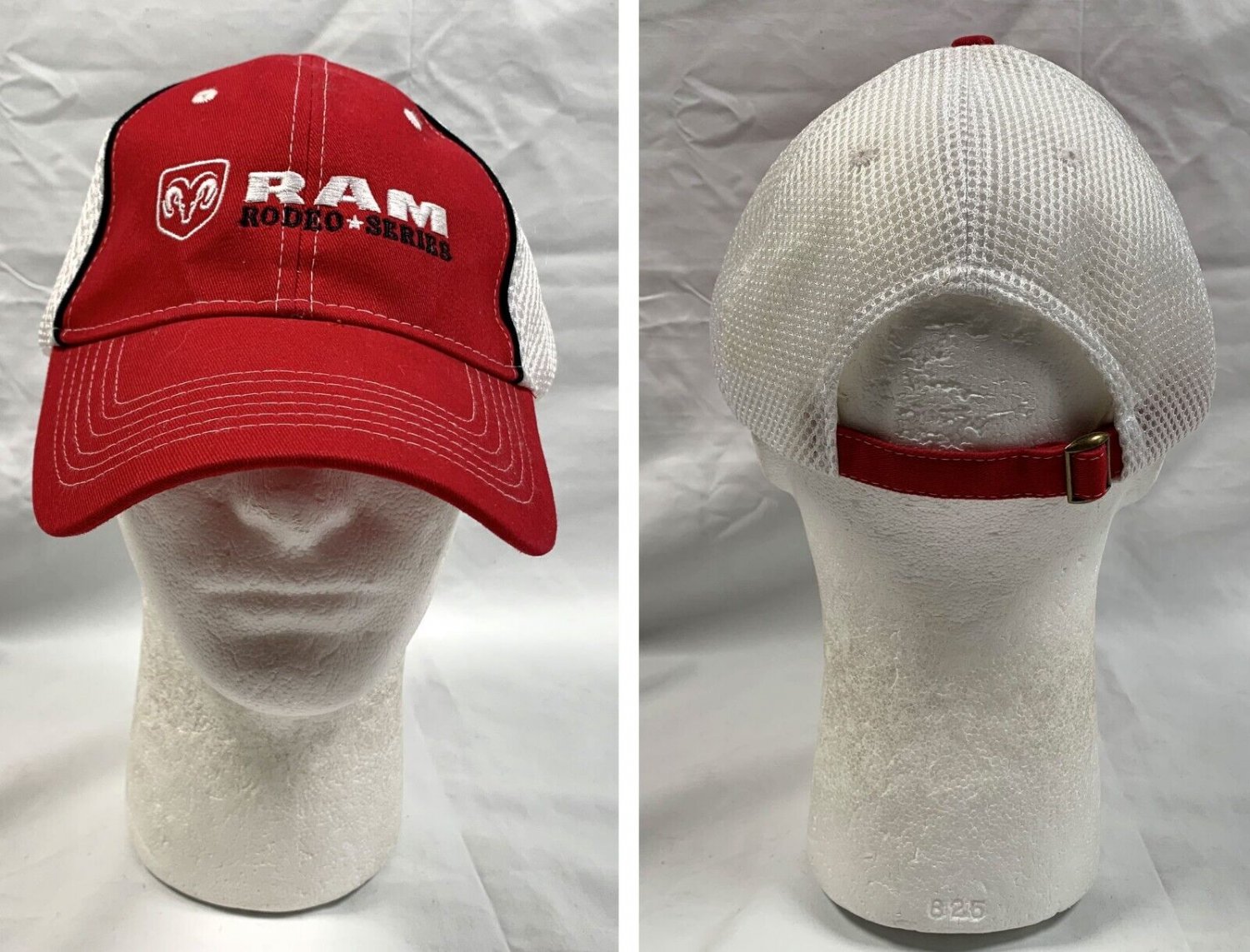 Dodge Ram Rodeo Series Mesh Back Baseball Hat Mens Red
