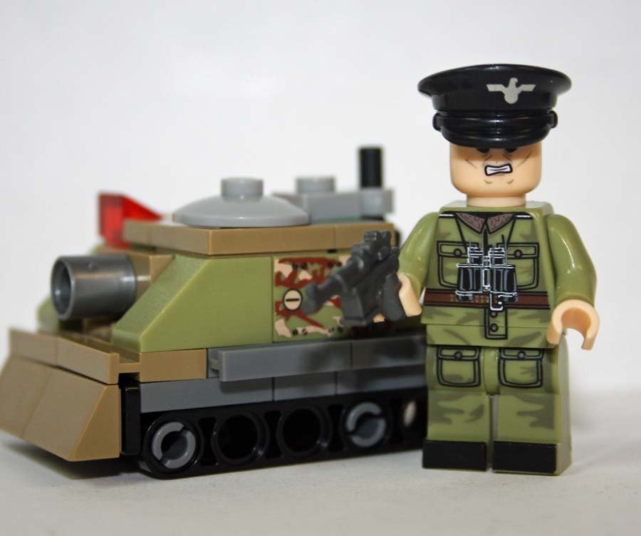 German WW2 Tank Officer Army Wehrmacht Minifigure (#8)
