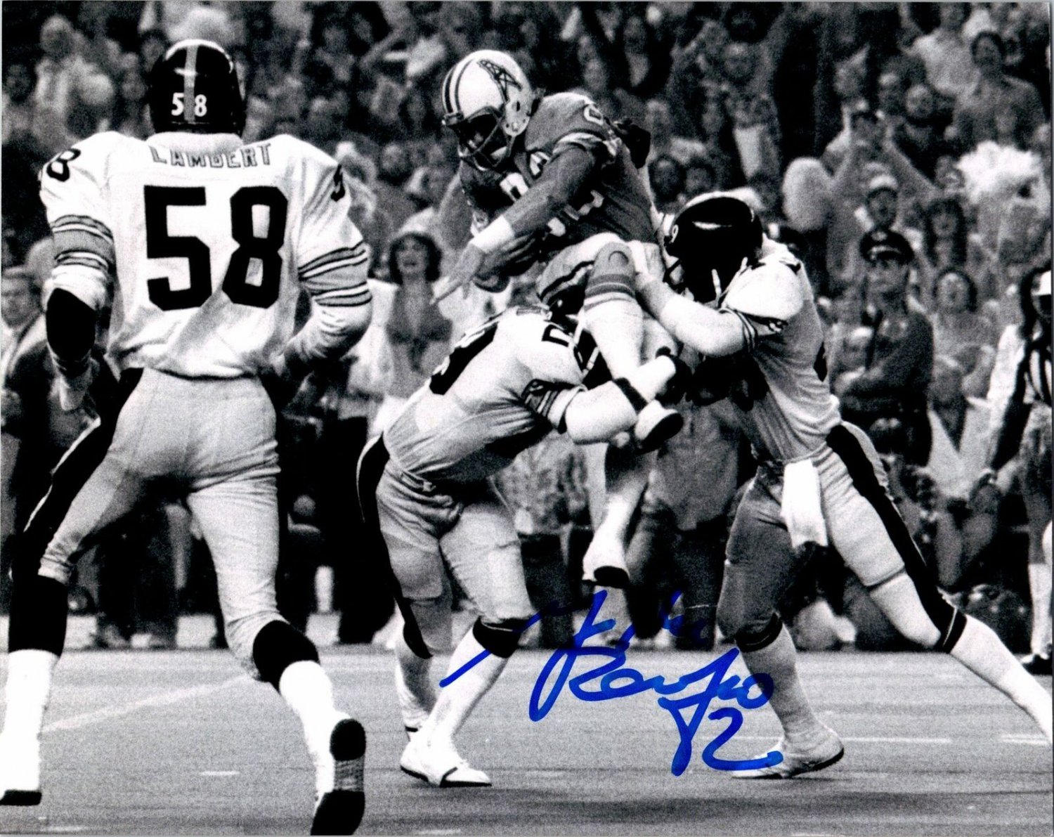Mike Renfro Signed 8x10 Photo Houston Oilers Autographed NFL AWM COA