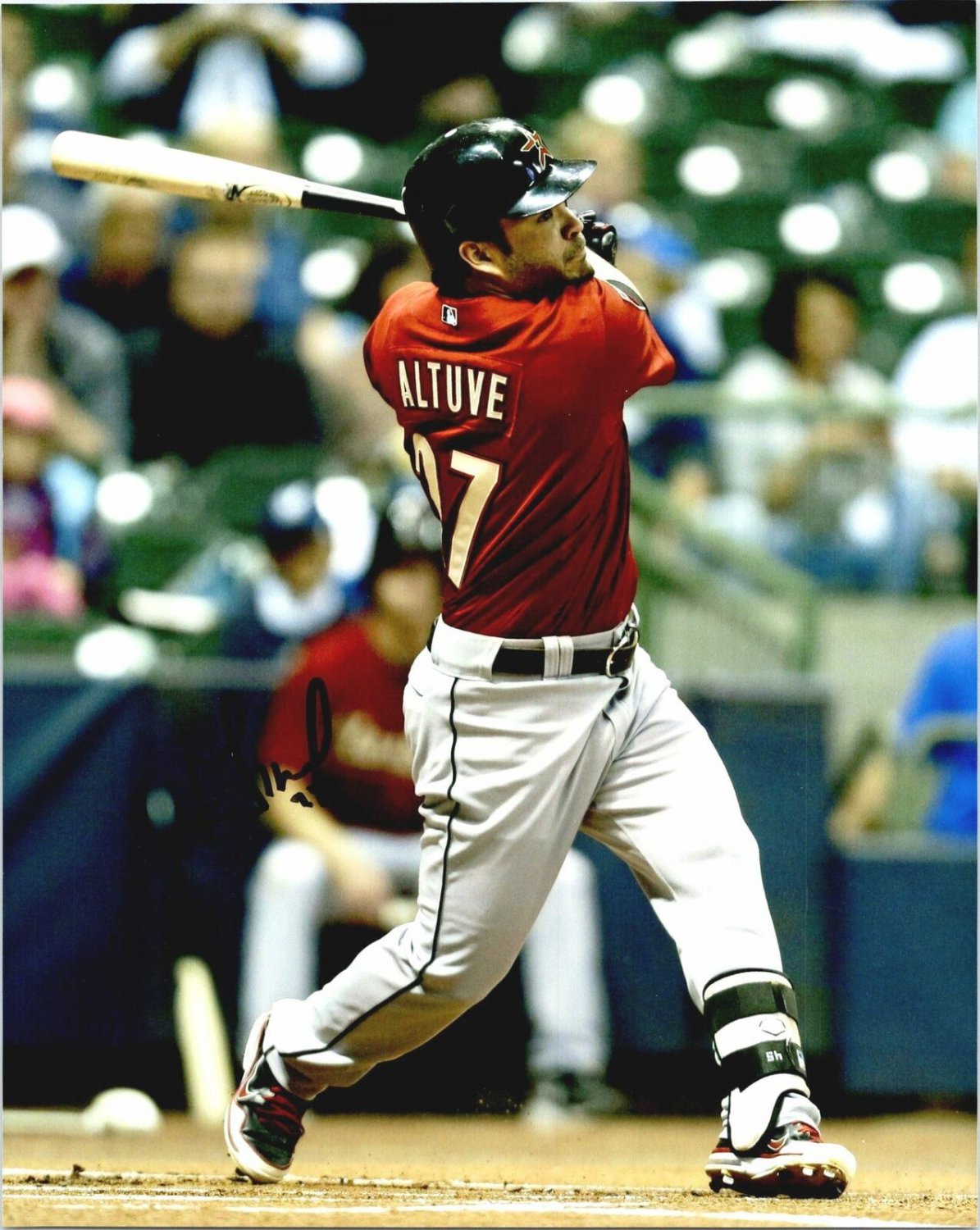 Jose Altuve Signed 8x10 Photo - Houston Astros Autographed AWM COA