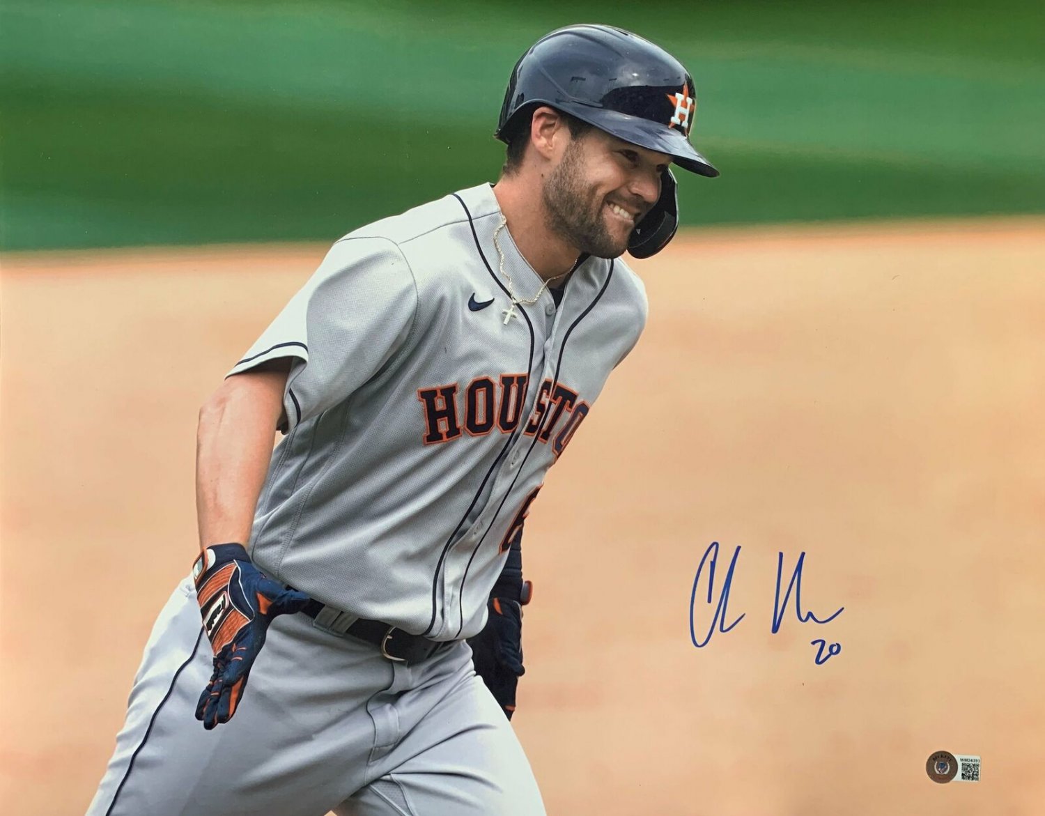 Chas McCormick Signed 16x20 Photo MLB Autograph Houston Astros BECKETT