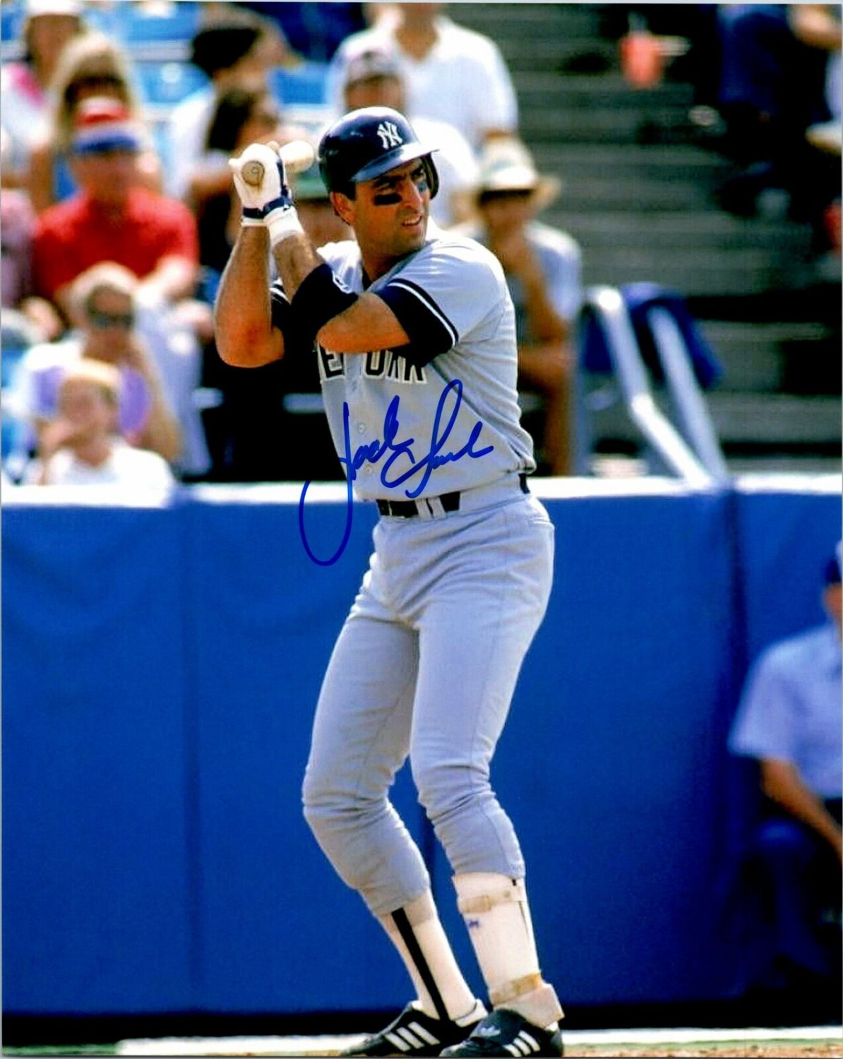 Jack Clark Signed 8x10 Photo New York Yankees MLB AWM COA