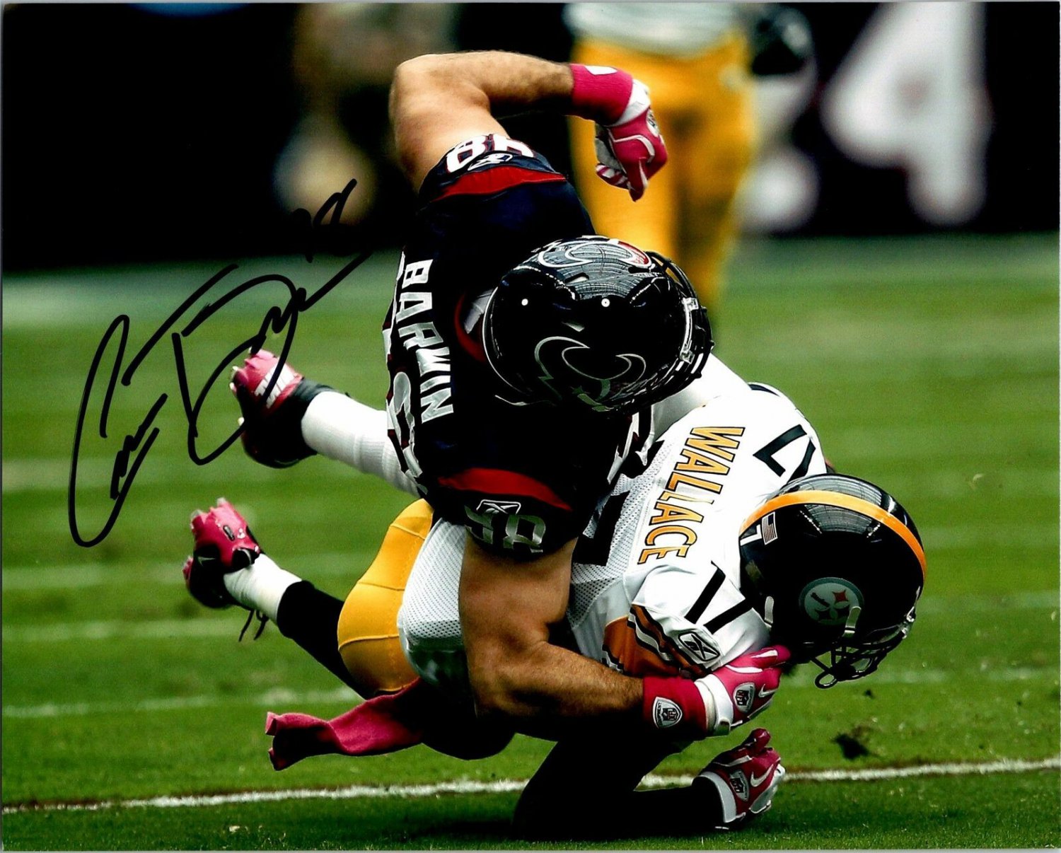 Connor Barwin Signed 8x10 Photo Houston Texans Autographed NFL AWM COA