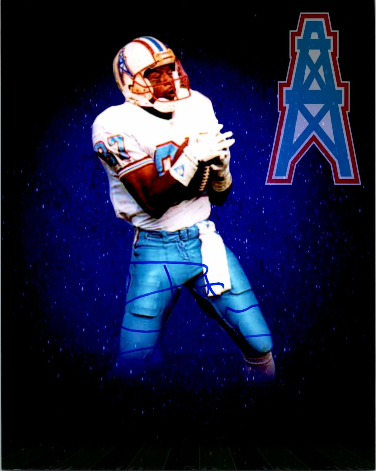 Pat Coleman Signed 8x10 Photo Houston Oilers Autographed NFL AWM COA