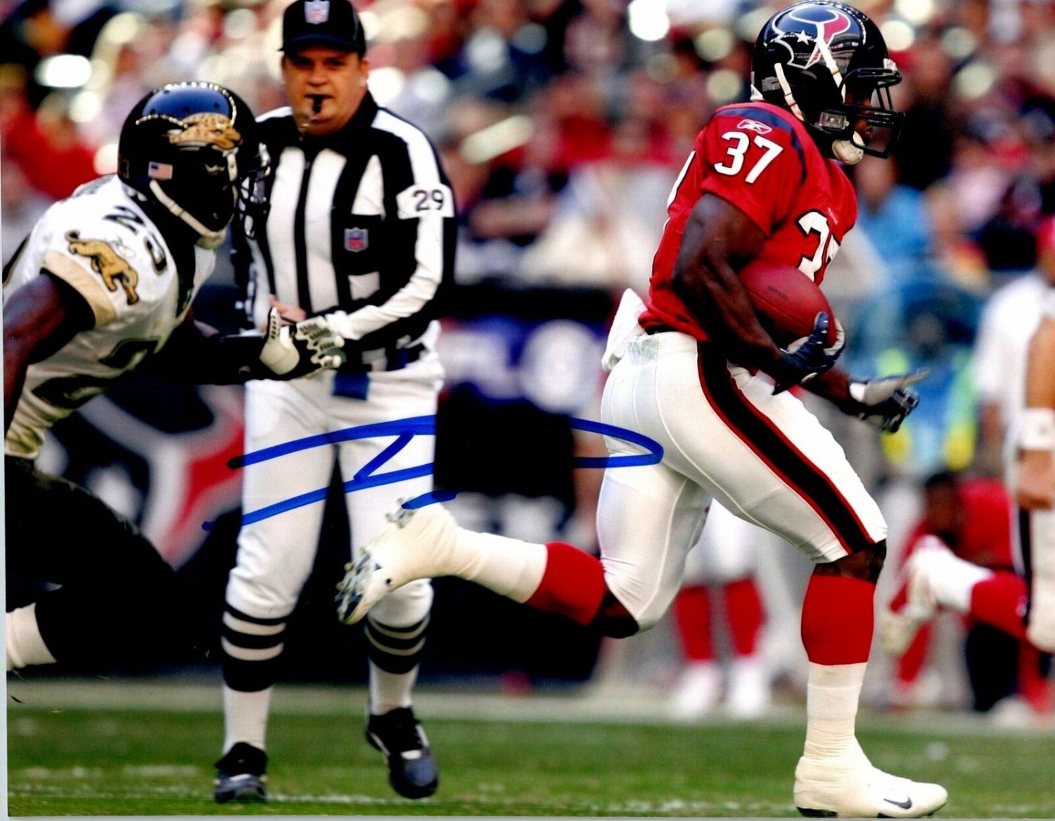 Darius Walker Signed 8x10 Photo Houston Texans Autographed NFL AWM COA