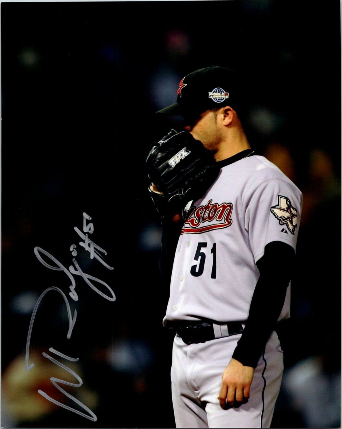Wandy Rodriguez Signed 8x10 Photo - Houston Astros Autographed AWM COA
