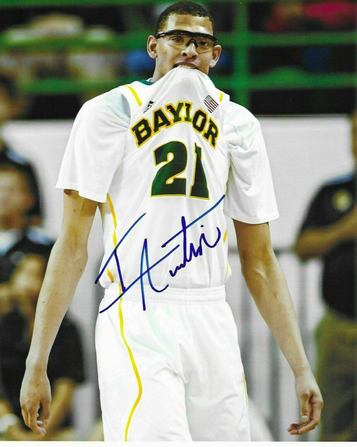 ISAIAH AUSTIN Signed 8x10 Photo Autographed NCAA Baylor Bears - COA 2