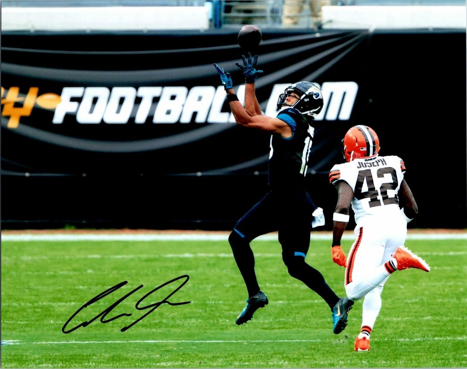 Collin Johnson Signed 8x10 Photo Jacksonville Jaguars Catch Vs Browns ...