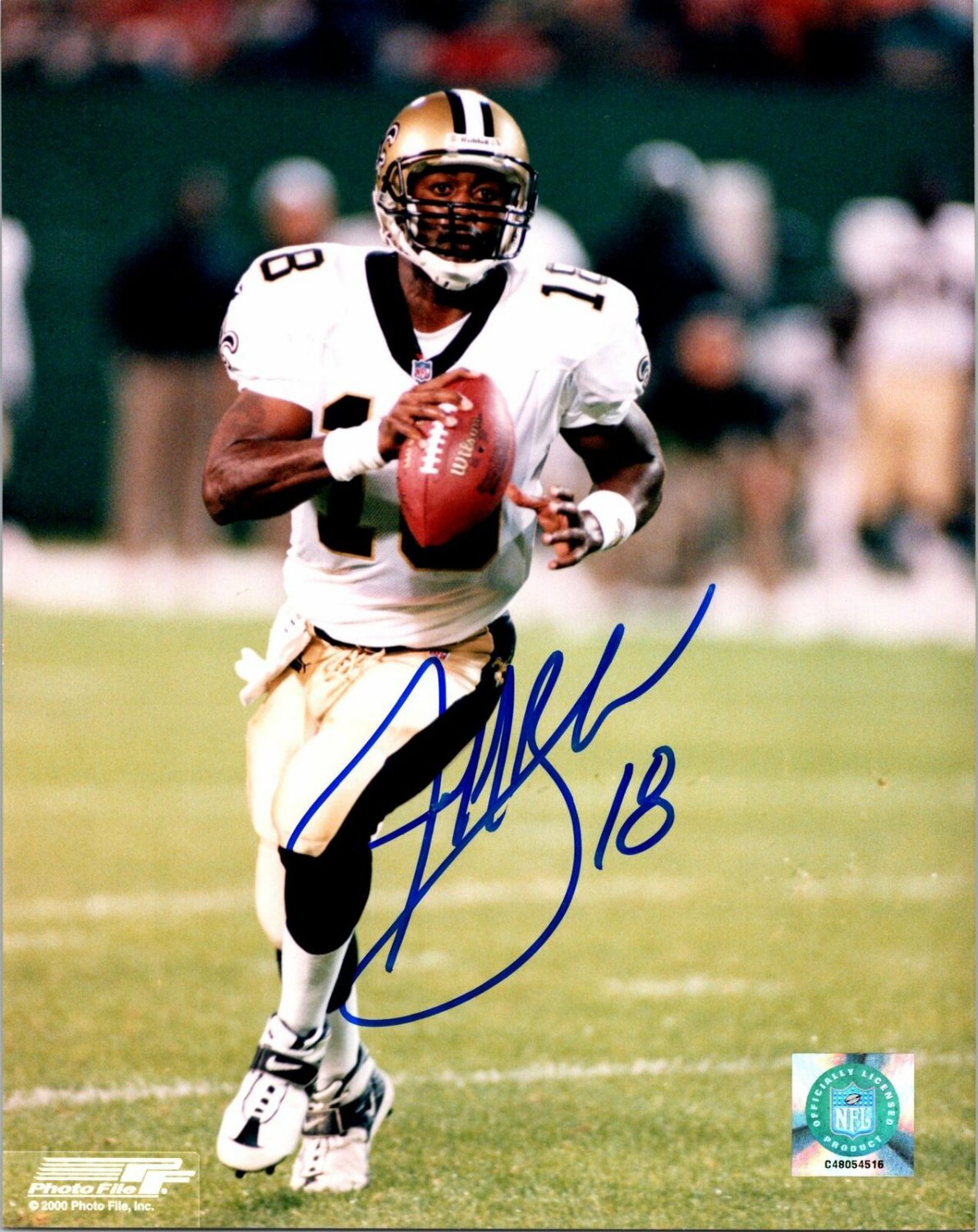 Jeff Blake Signed 8x10 Photo - New Orleans Saints AWM COA