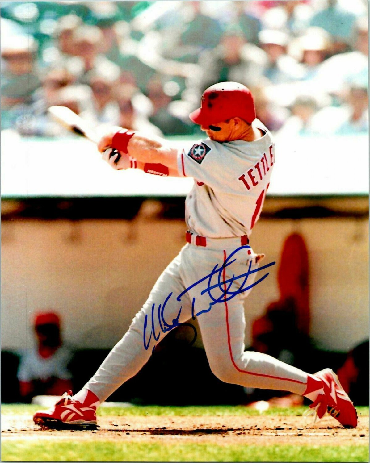 Mickey Tettleton Signed 8x10 Photo Autographed Texas Rangers - AWM COA