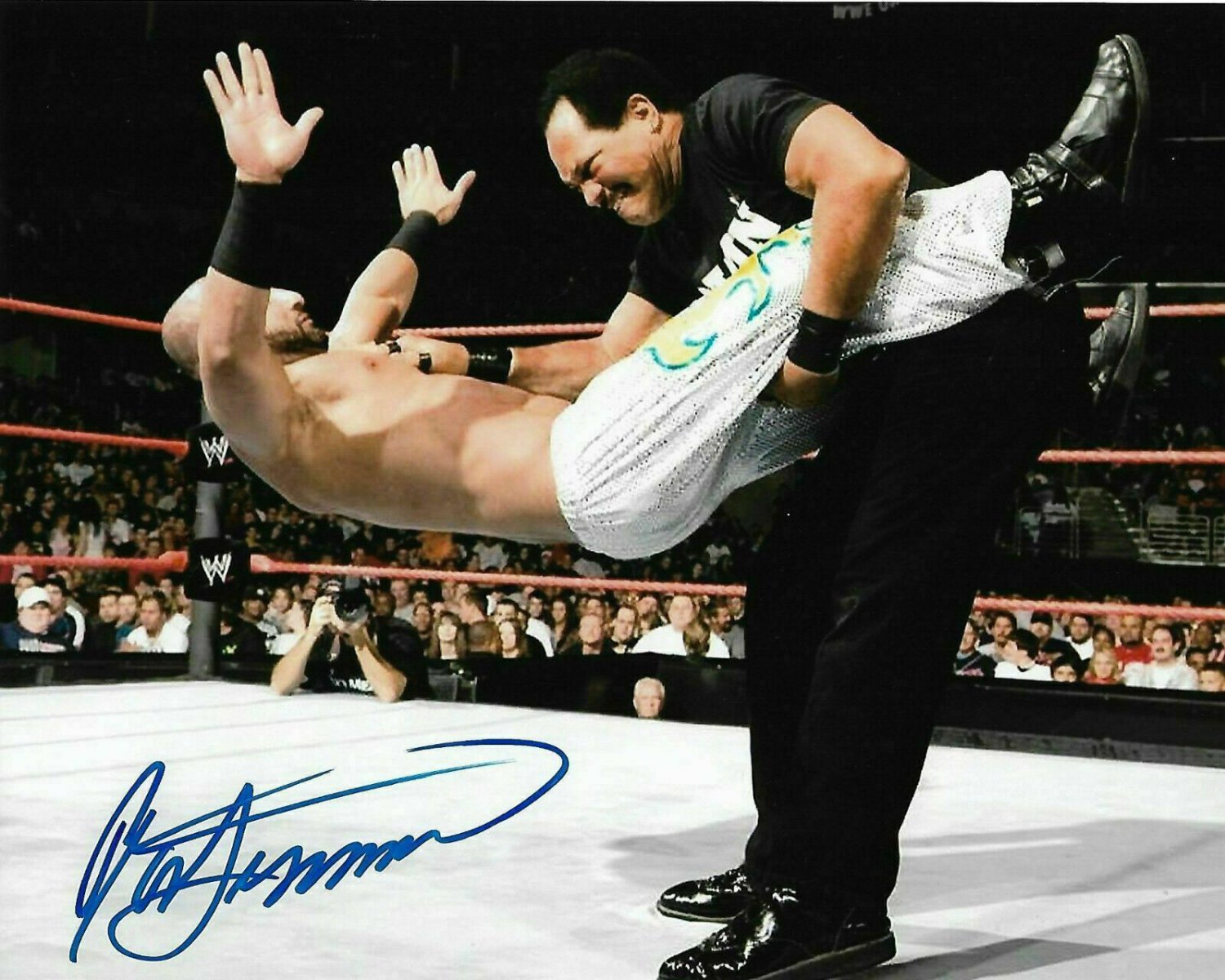 Ron Simmons Signed 8x10 Photo COA WWE WWF Wrestling Florida State Body Slam
