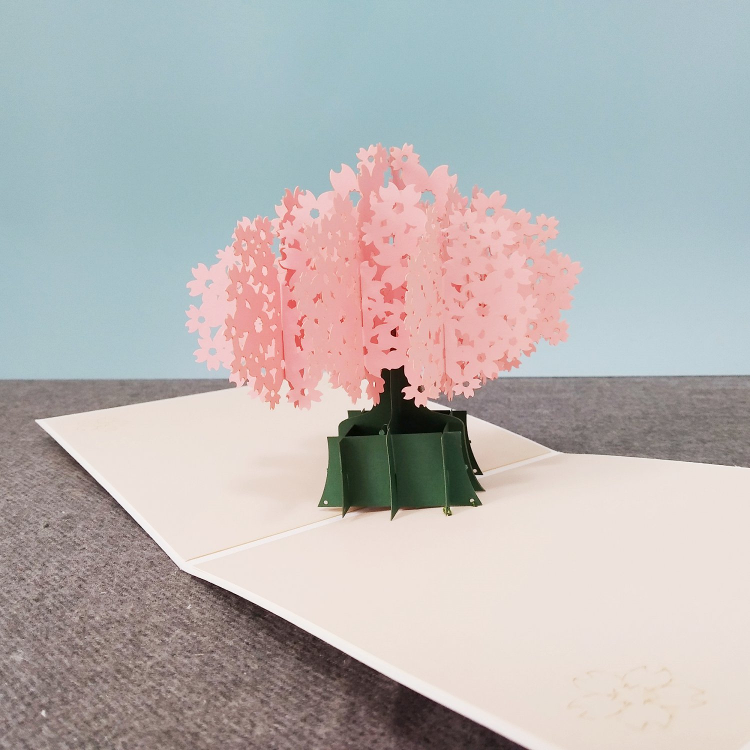 Cherry Blossom Tree, 3D Pop-up card, 3D greeting card, Pop out card ...