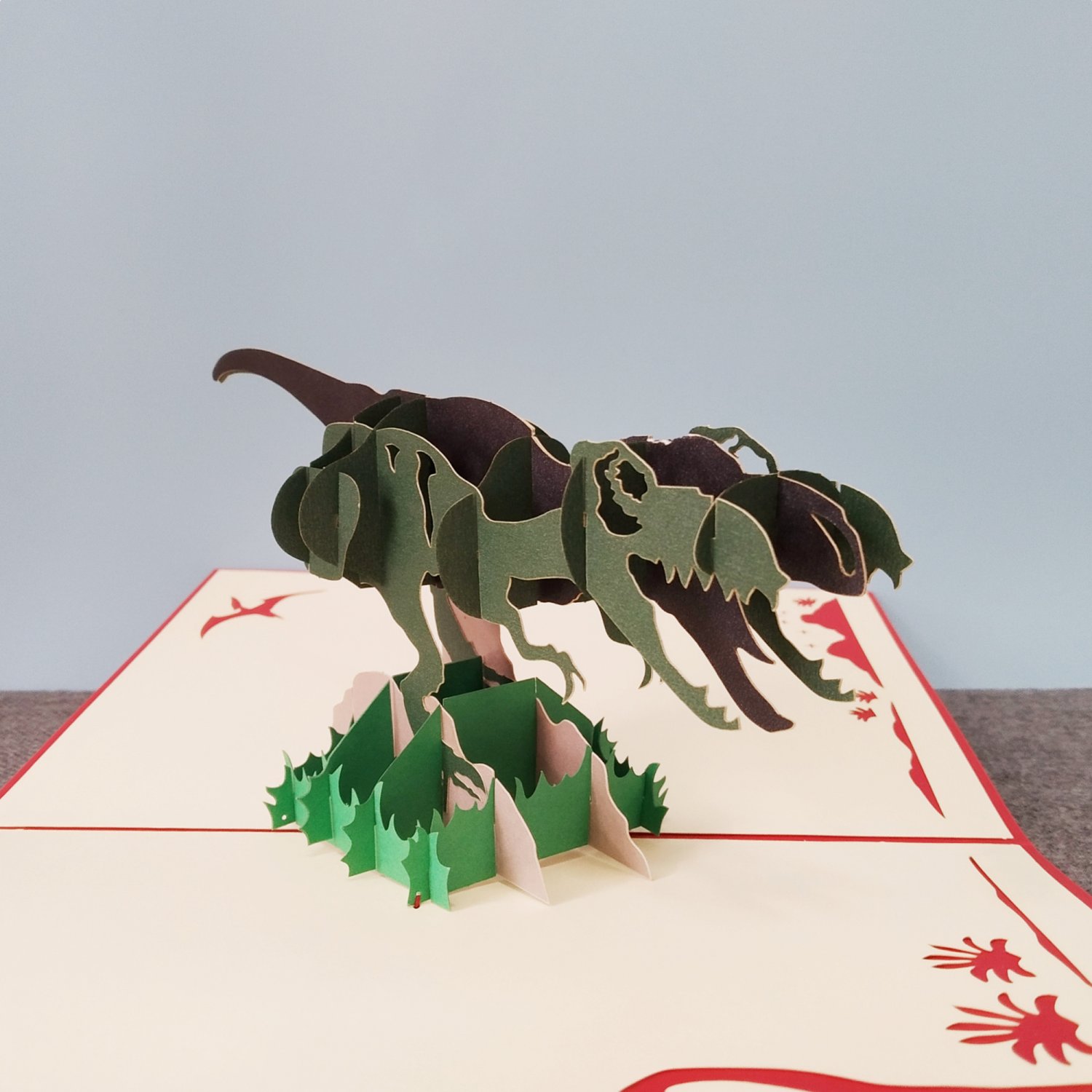 Dinosaur, 3D Pop-up card, 3D greeting card, Pop out card, Paper craft