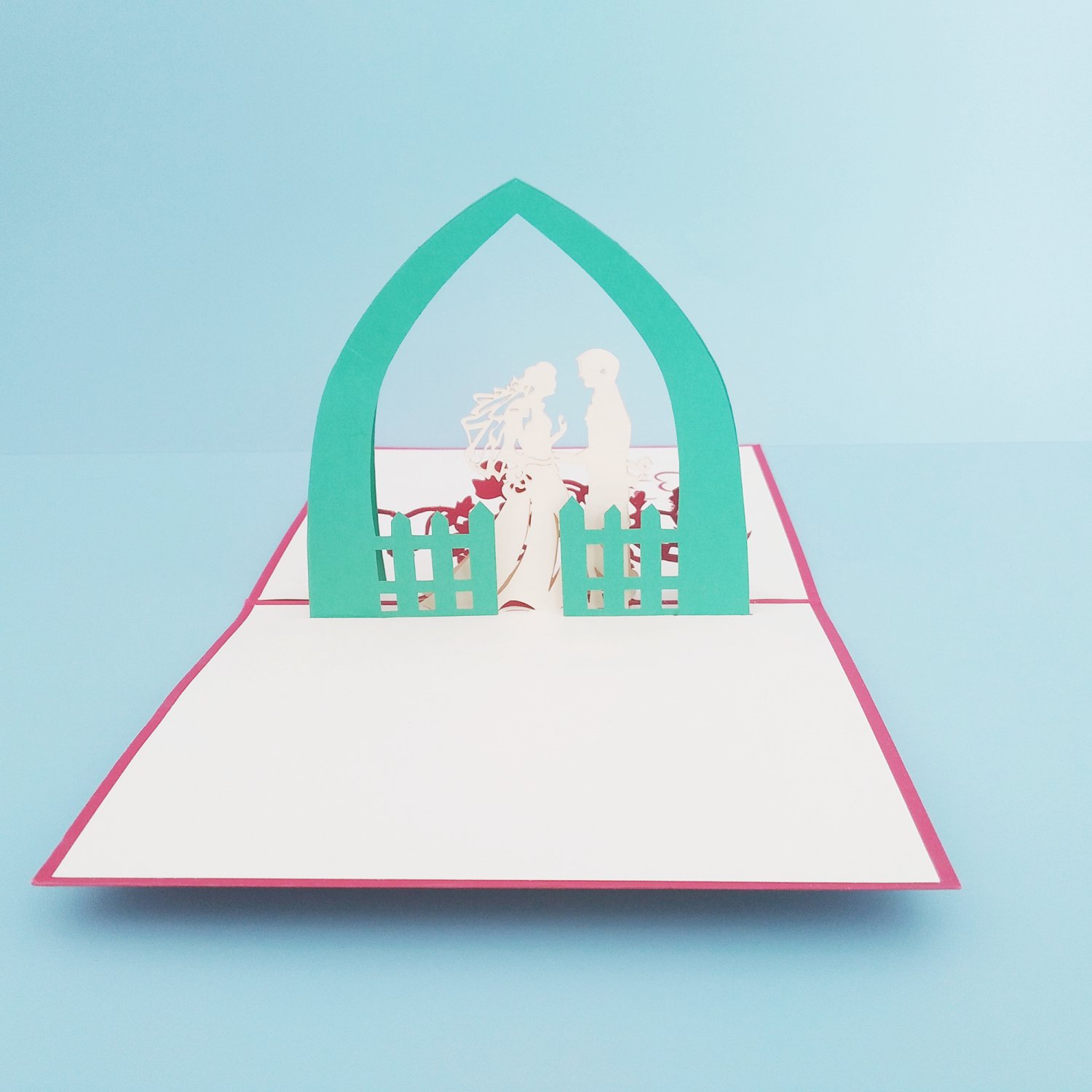 Happy Wedding, 3D pop-up wedding card, 3D greeting card, Pop out card ...