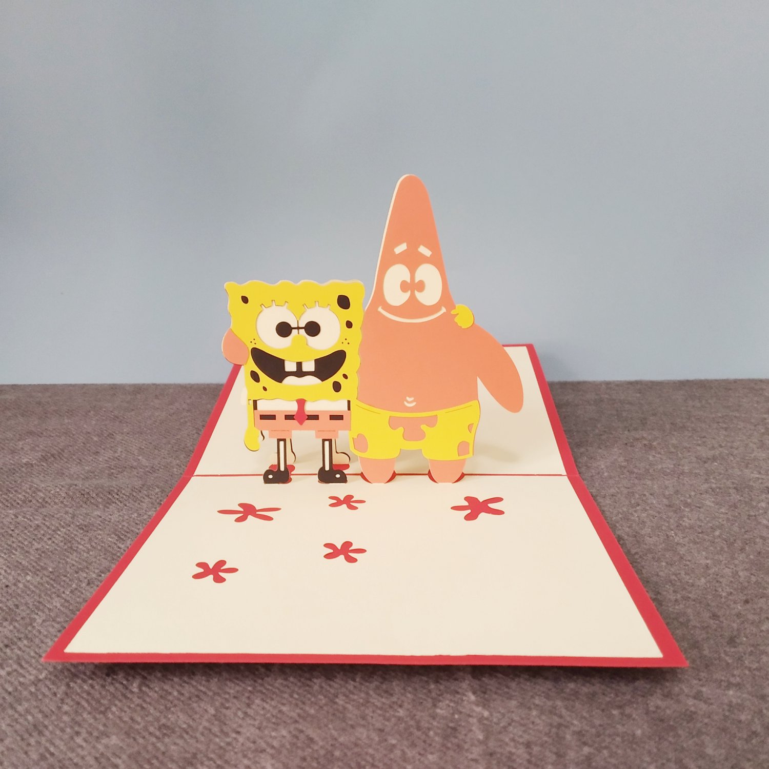 Spongebob and Patrick, 3D Pop-up card, 3D greeting card, Paper craft ...