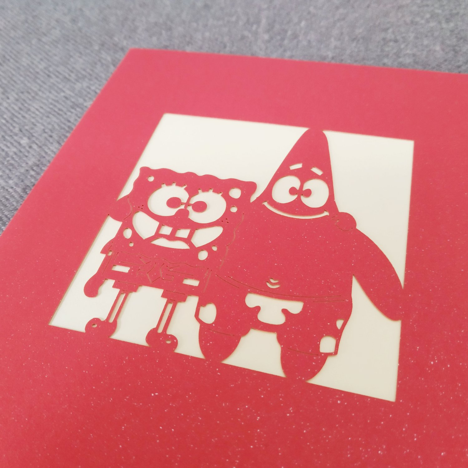 Spongebob and Patrick, 3D Pop-up card, 3D greeting card, Paper craft ...