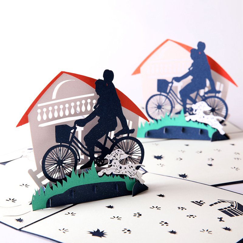 Childhood Memory, 3D Pop-up card, 3D greeting card, Pop out card ...