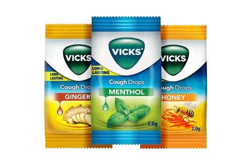 VICKS Cough Drops Candy, Relief From Throat Irritation, Ginger/ Menthol ...