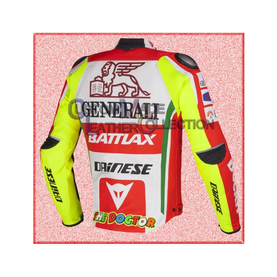 Ducati CORSE Valentino Rossi Replica Motorbike Leather Jacket