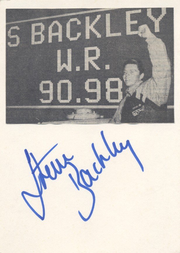 1992-96-00 Olympics T&F Javelin Medalist & WR STEVE BACKLEY Orig ...