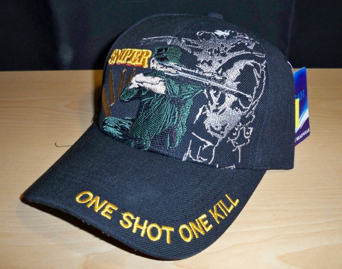 MARINE SNIPER CAP - BLACK