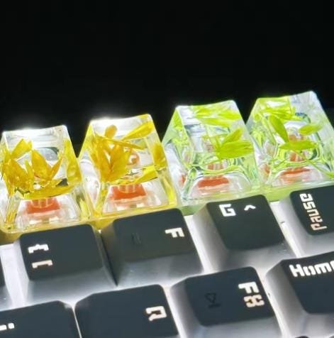 Seaweed Algae Keycaps, Seaweed Keycaps, Flower Keycaps for Keyboard ...