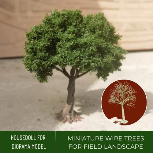 Miniature Wire Tree, Tree Diy Miniature Dioramas Display, Miniature ...