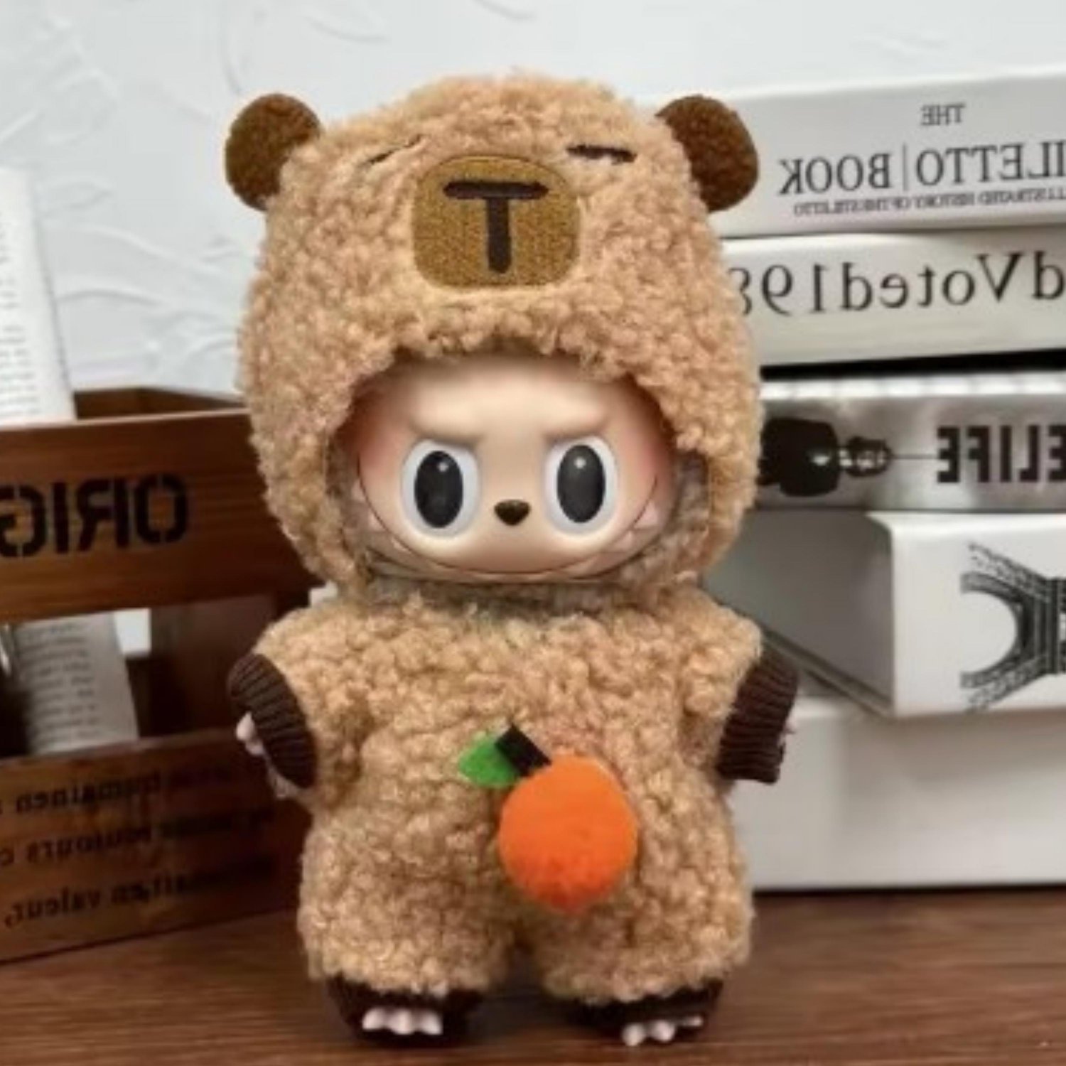 Cute Capybara Outfit for Labubu, Capybara Costume for Labubu, Capybara ...