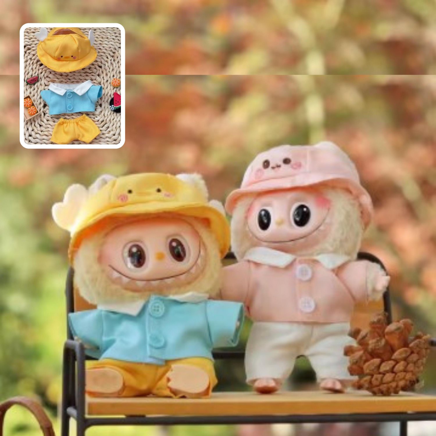 Kawaii Summer Clothes for Labubu Outfit, Summer Fashion Set for Labubu ...